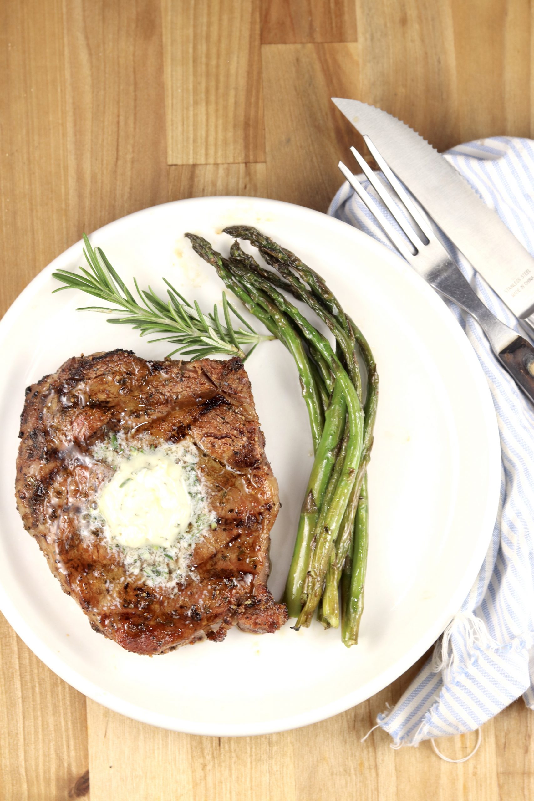 Grilled Garlic Butter Steaks {Easy Recipe} - Out Grilling