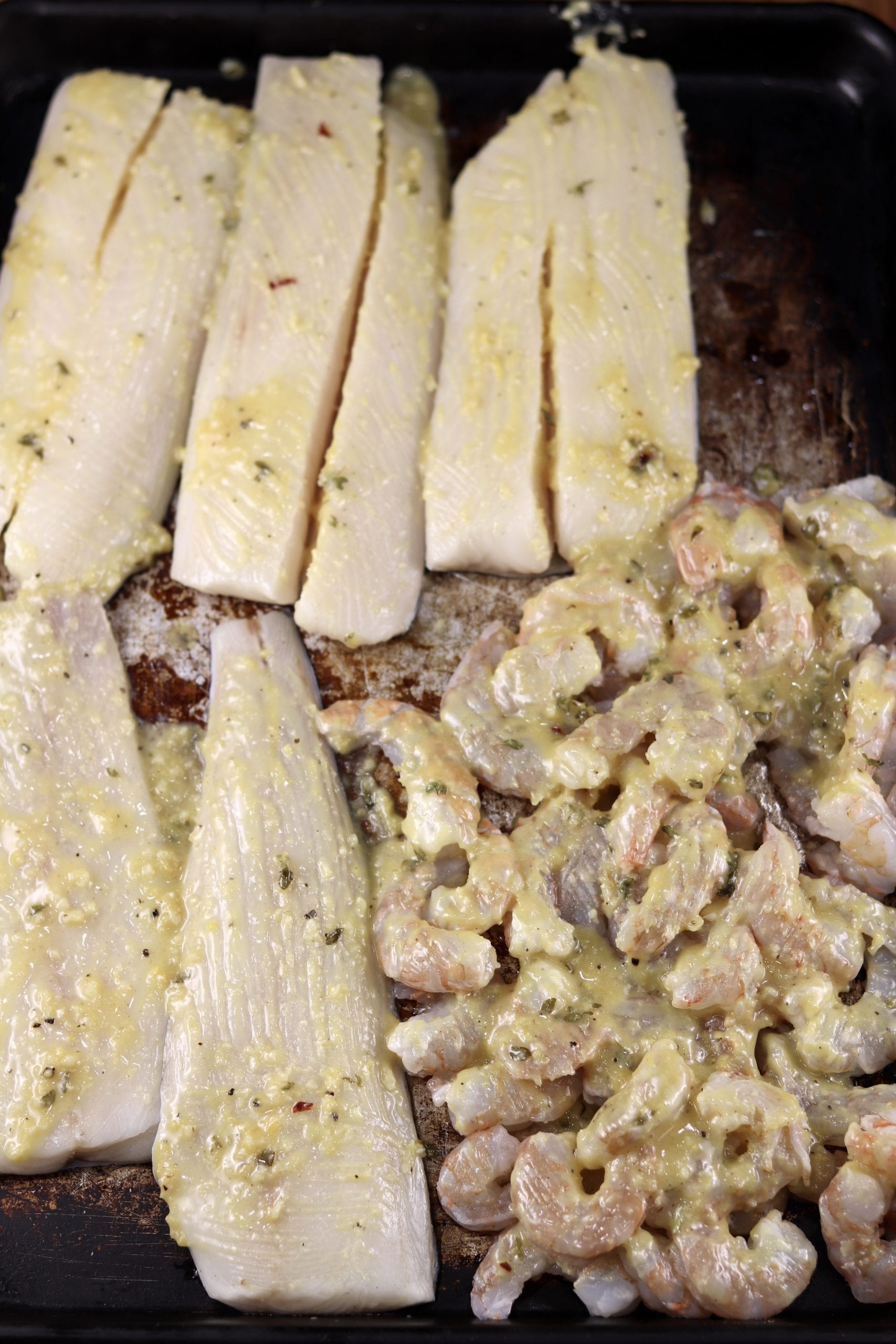 {Grilled} Lemon Garlic Fish & Shrimp Recipe - Out Grilling