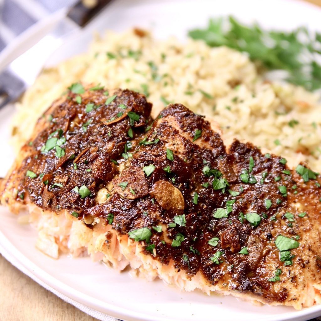 Grilled Sablefish {Black Cod} with garlic butter - Out Grilling