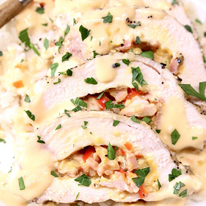 Ham and Cheese Stuffed Chicken Breasts - Out Grilling