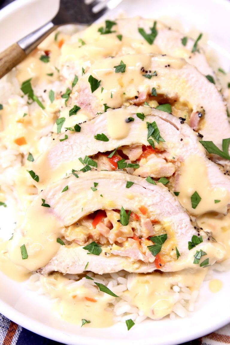 Ham and Cheese Stuffed Chicken Breasts - Out Grilling