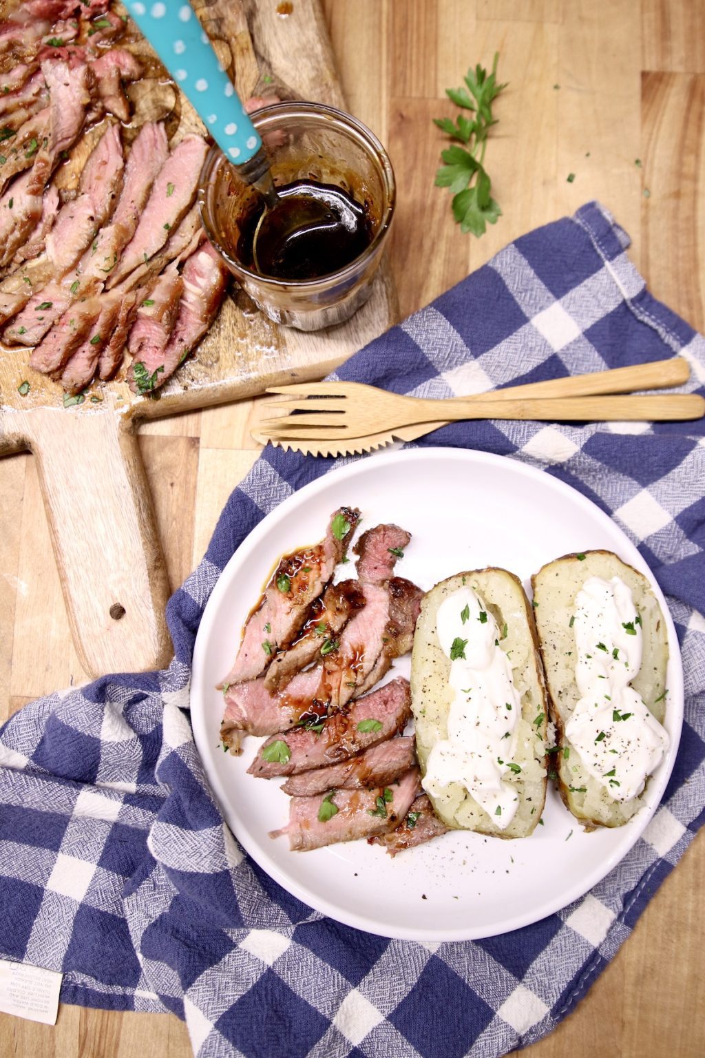 Grilled Steaks with Whiskey Butter - Out Grilling