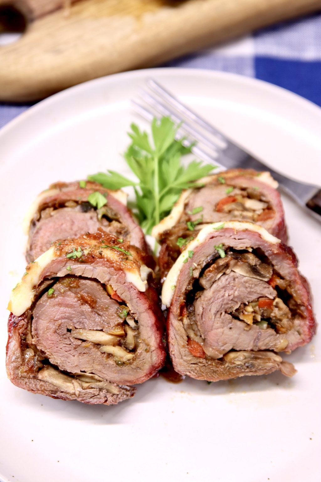 Grilled Stuffed Steak Rolls - Out Grilling