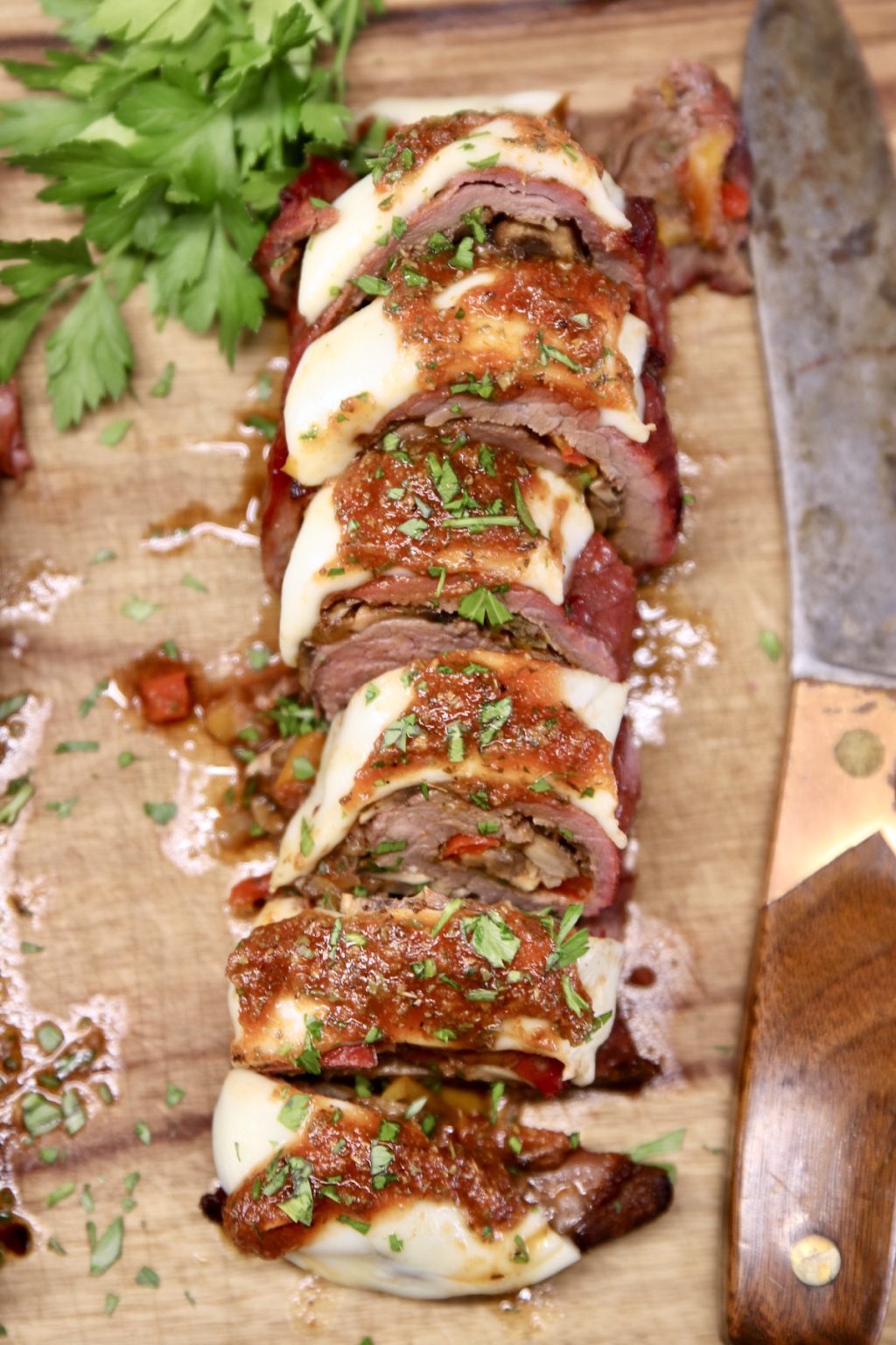 Grilled Stuffed Steak Rolls - Out Grilling