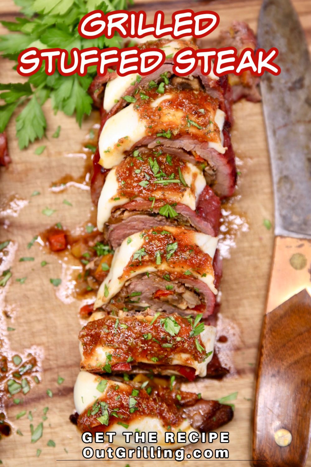 Grilled Stuffed Steak Rolls - Out Grilling