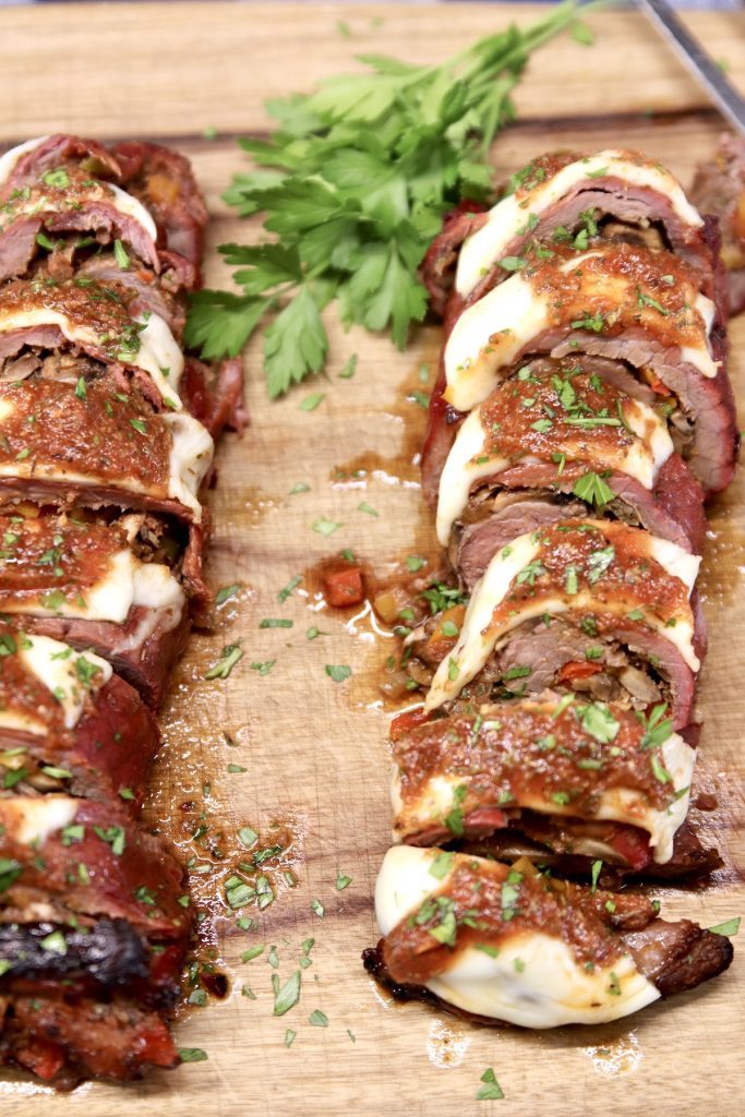 Grilled Stuffed Steak Rolls - Out Grilling