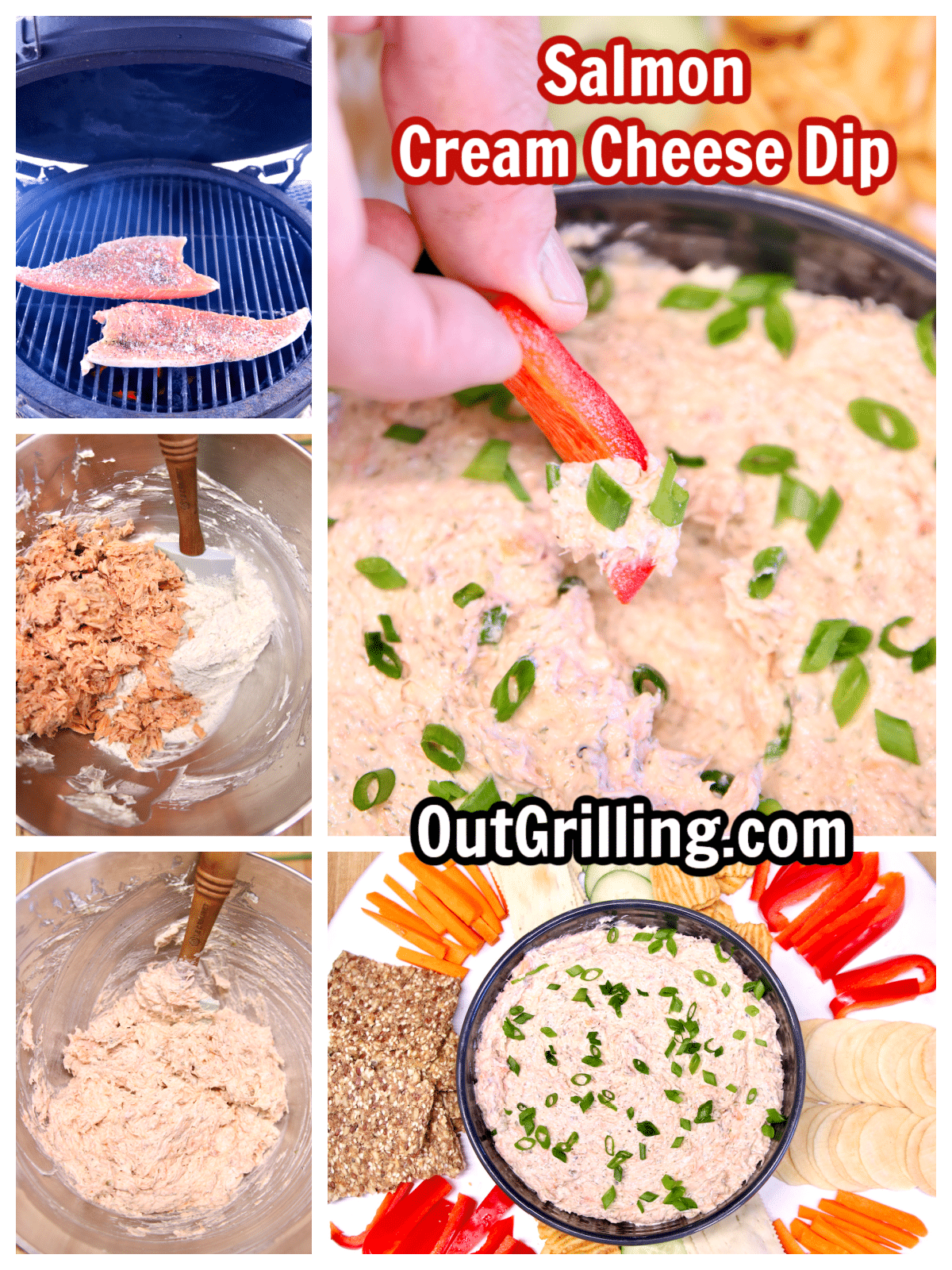 Salmon Cream Cheese Dip - Out Grilling