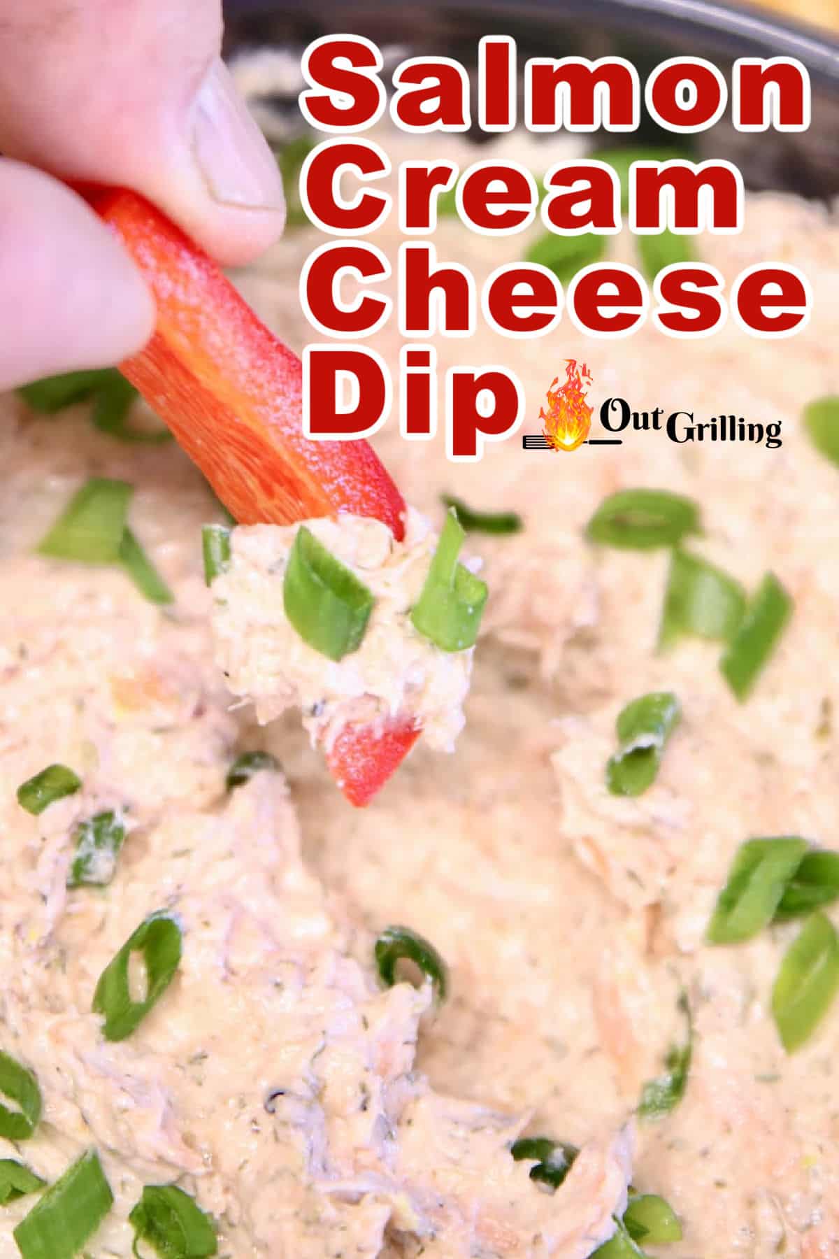 Easy Salmon Cream Cheese Dip (Smoked or Grilled Salmon) - Out Grilling