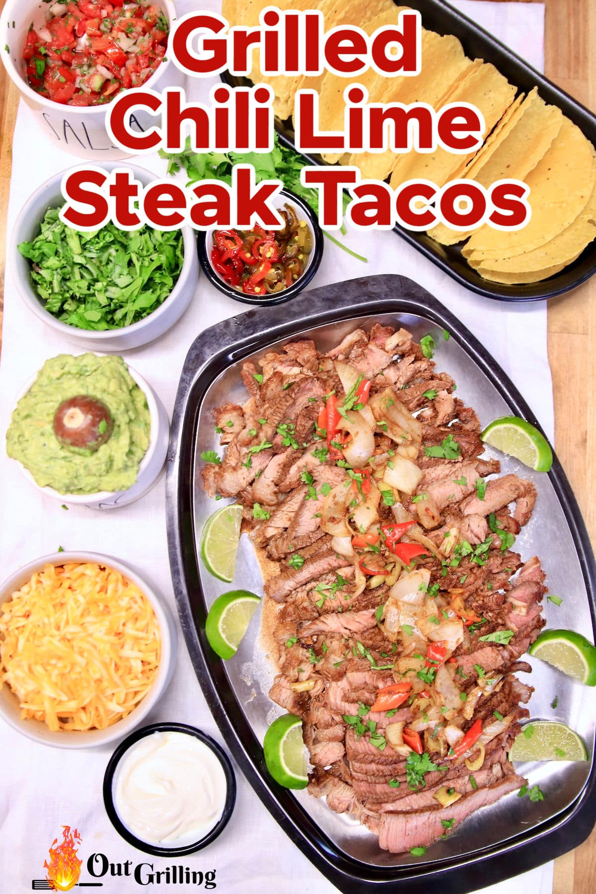 Chili Lime Steak Tacos - Out Grilling