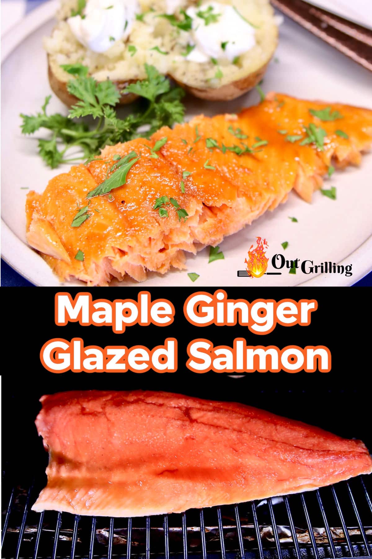 Maple Ginger Glazed Salmon - Out Grilling