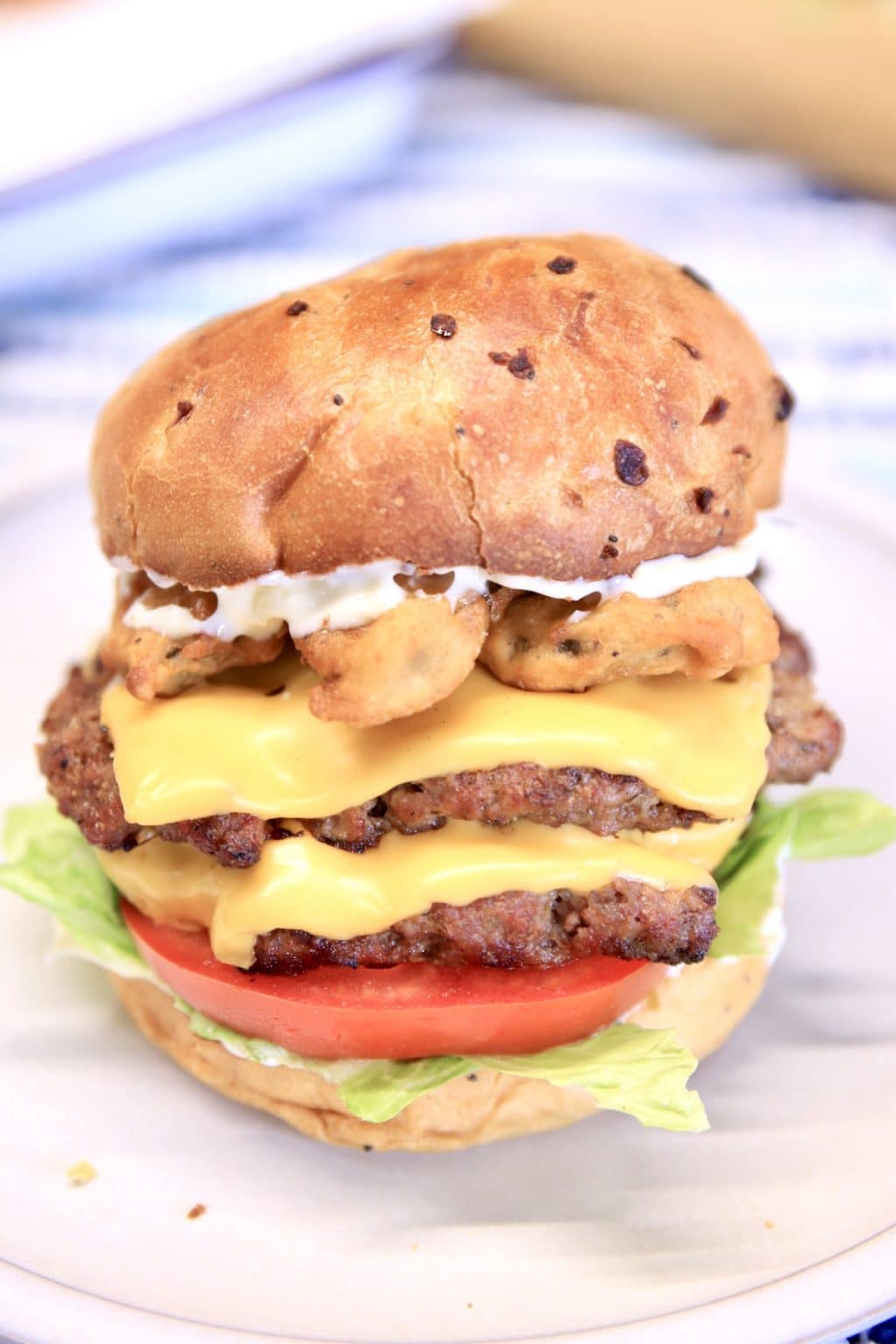 Fried Pickle Burger - Out Grilling