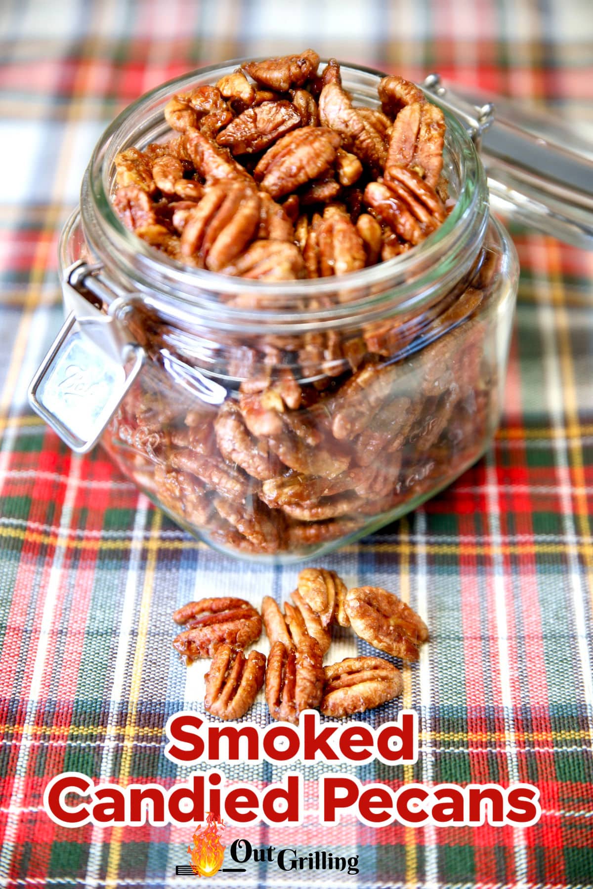 Smoked Candied Pecans - Out Grilling