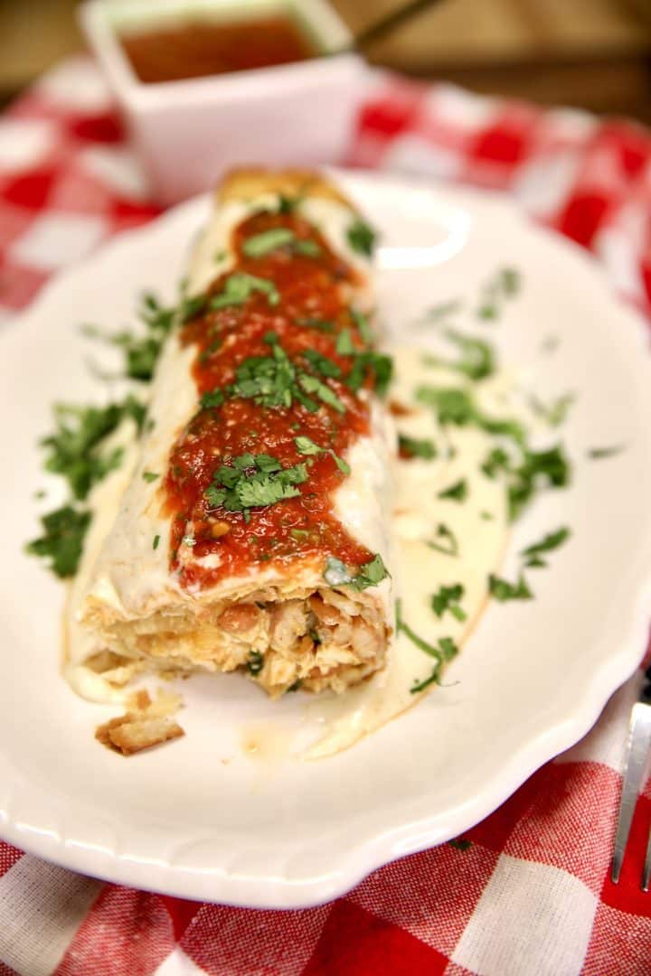 Fried Chicken Burritos - Out Grilling