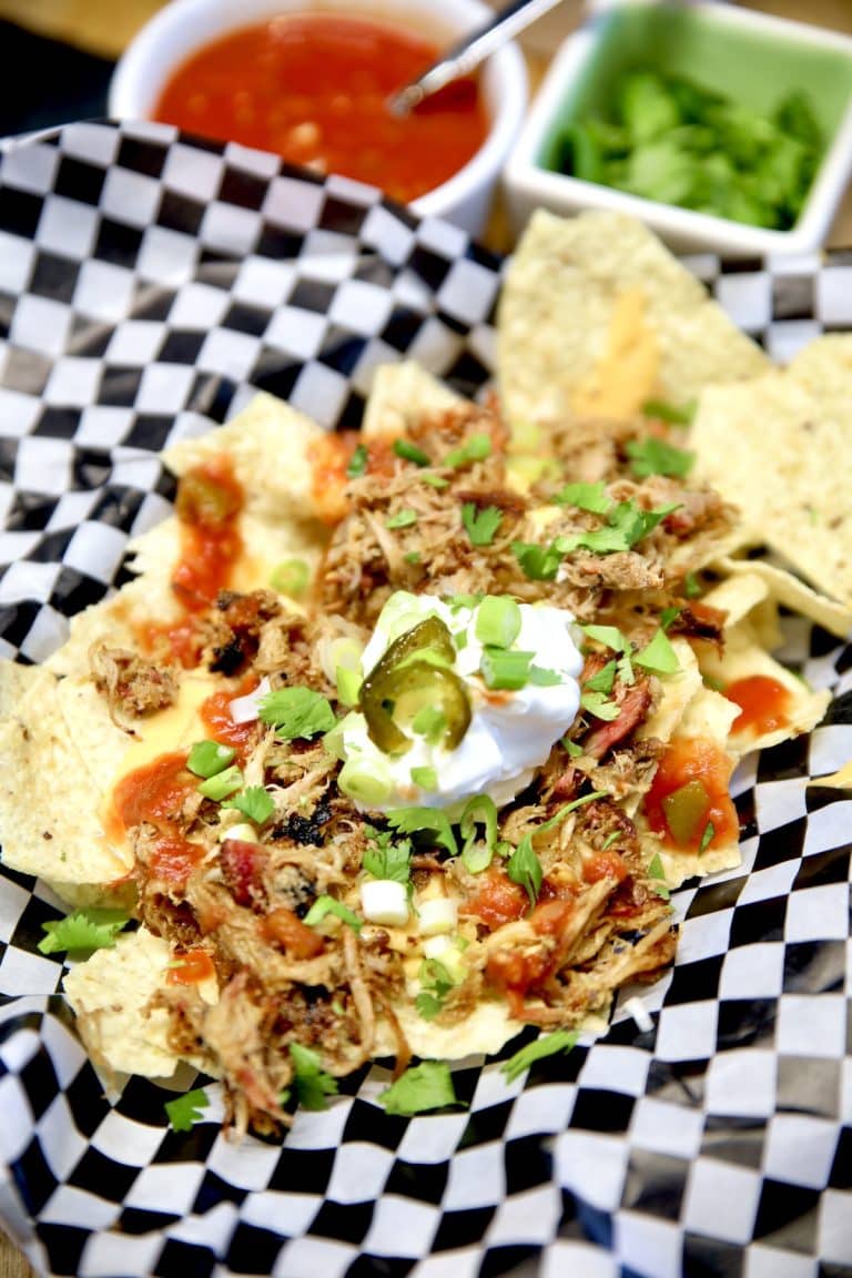 Pulled Pork Nachos (Easy Recipe) - Out Grilling