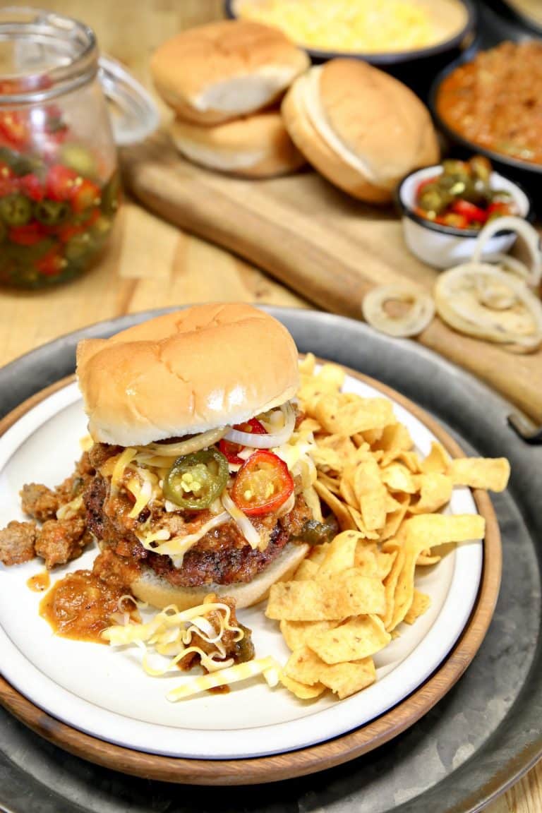 Chili Cheese Burgers - Out Grilling