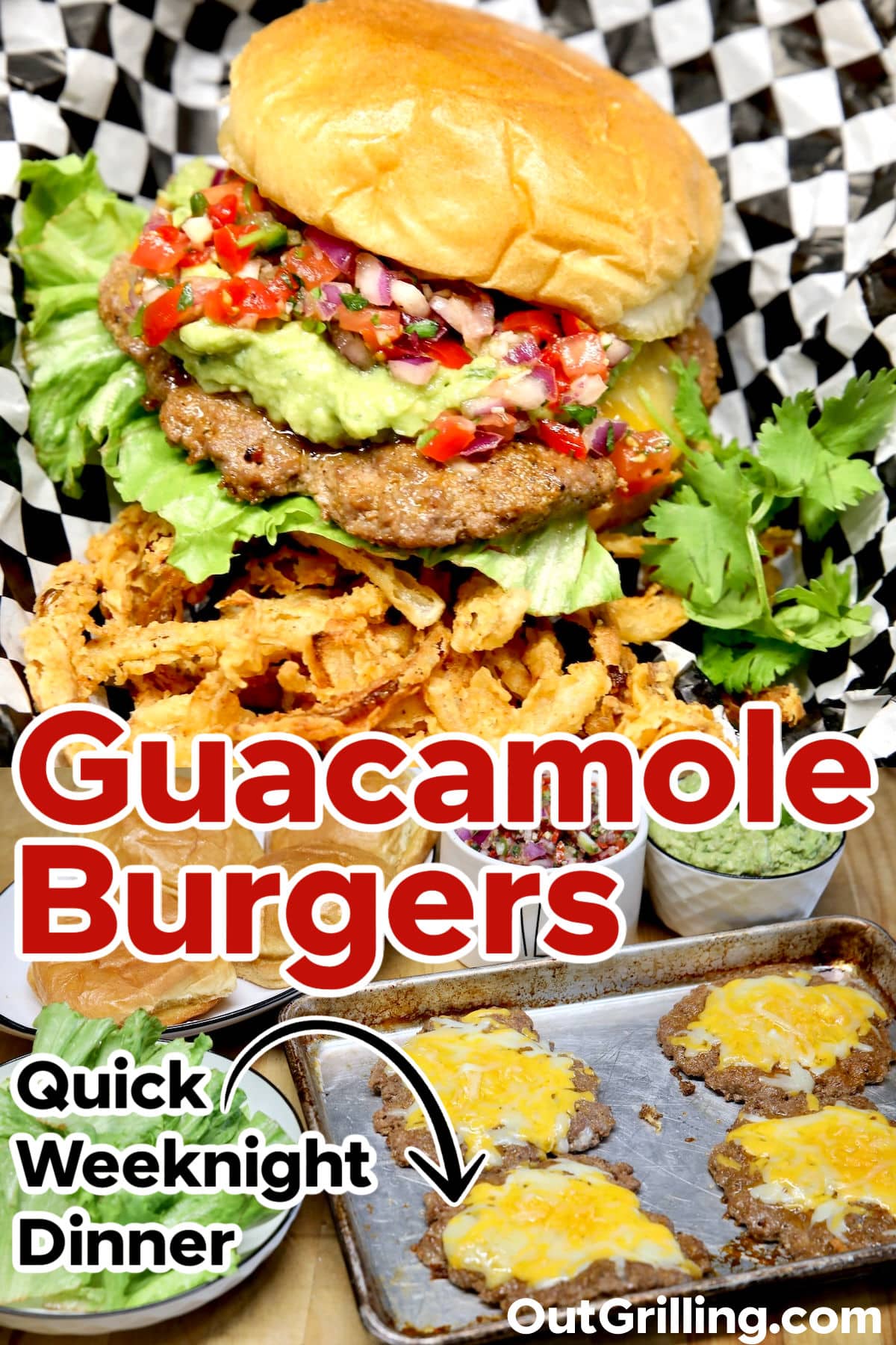 Guacamole Burgers (Blackstone or Cast Iron) - Out Grilling